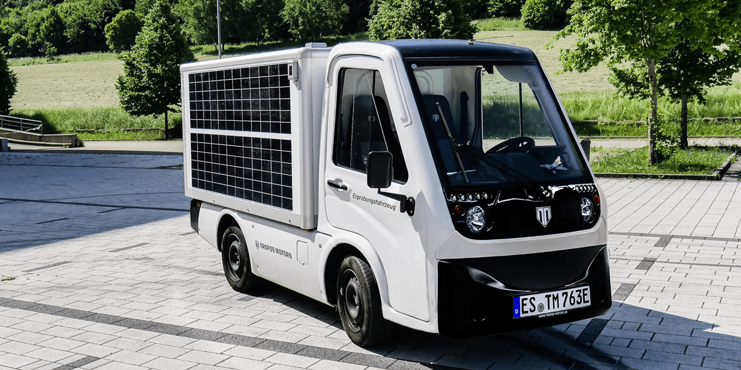 Η Tropos δοκιμάζει φωτοβολταϊκά ενσωματωμένα σε ελαφρά φορτηγά - Recharger